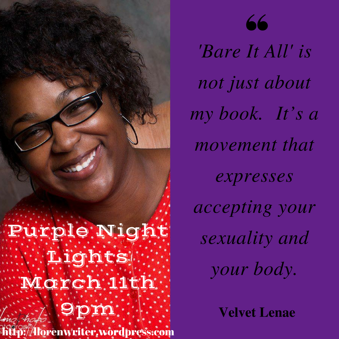 Upcoming Purple Light Nights – Velvet Lenae – L. Loren
